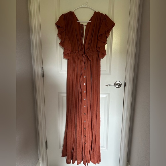 Dresses | Rustic Orange Long Dress | Poshmark
